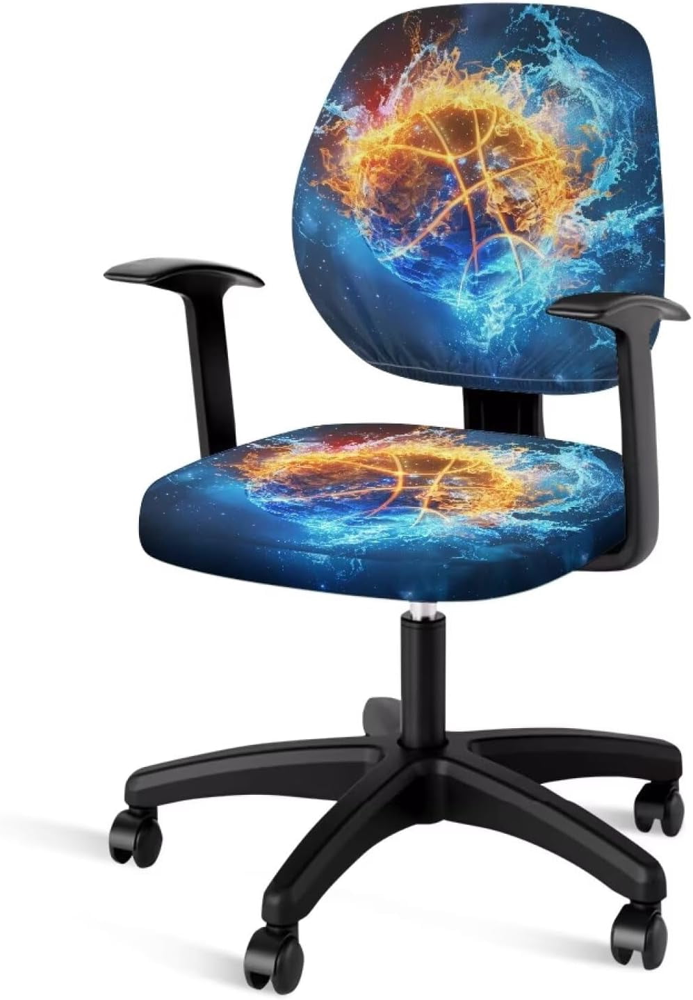 sasyxdc Wolf Galaxy Computer Chair Cover Cool Office Chair Stretchable ...