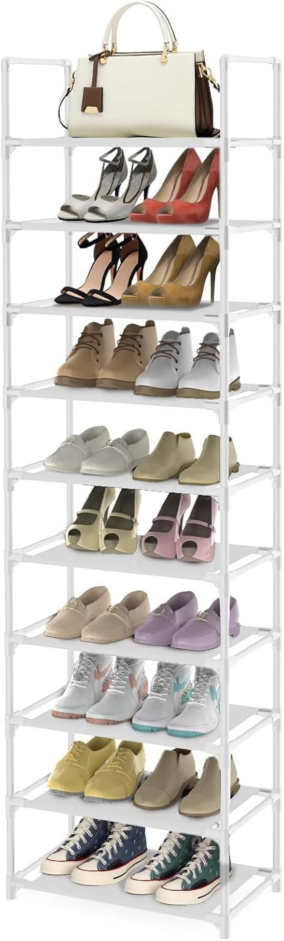 sasyxdc barsone Shoe Rack 10 Tiers 20-25 Pairs Shoe Organizer Storage ...