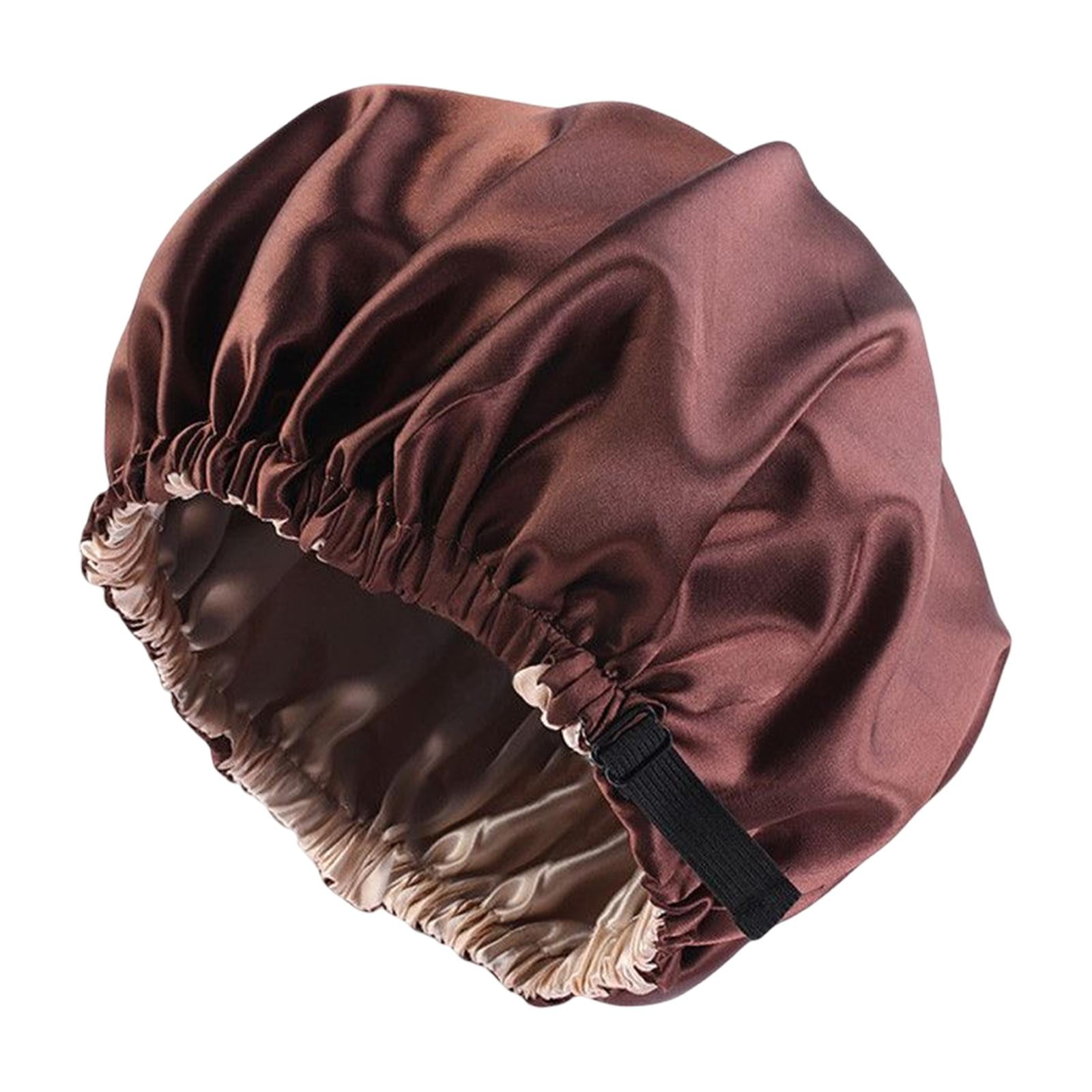 satin Caps, Sleeping Caps Headwear Reusable Satin Bonnet Hair Care Hat ...
