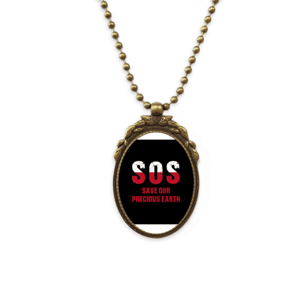 save our precious earth art deco fashion antique necklace vintage bead ...