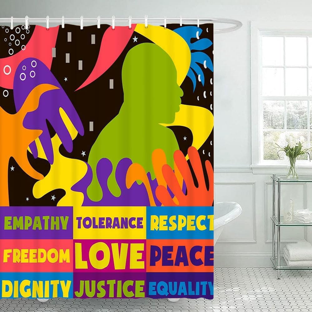 saxeuu Shower Curtain Sets - 72x72 Inch African American Decor with ...