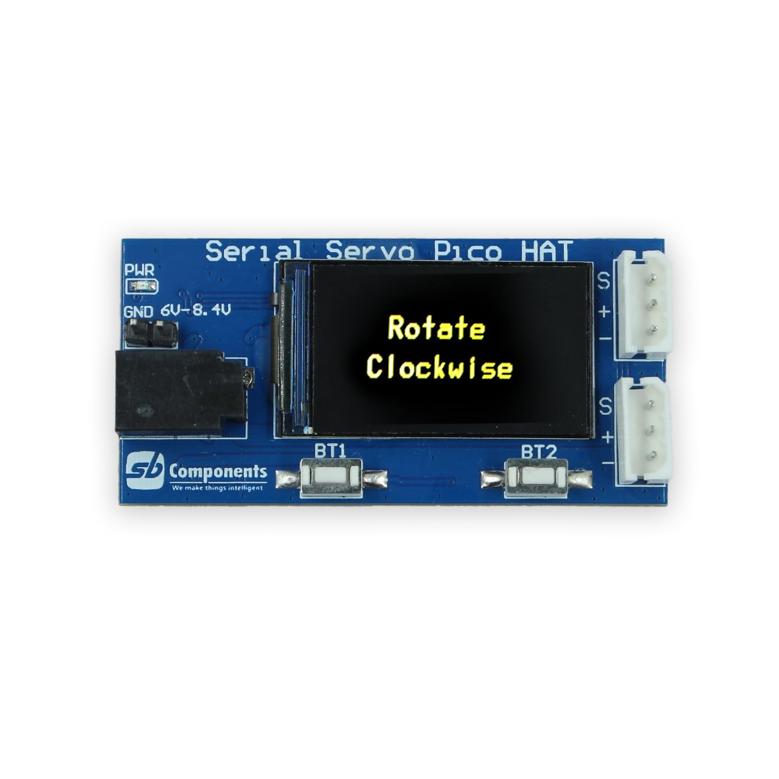 sb Components Serial Servo Pico HAT with 1.14inch LCD TFT Display Module Support 65K RGB Colors ...