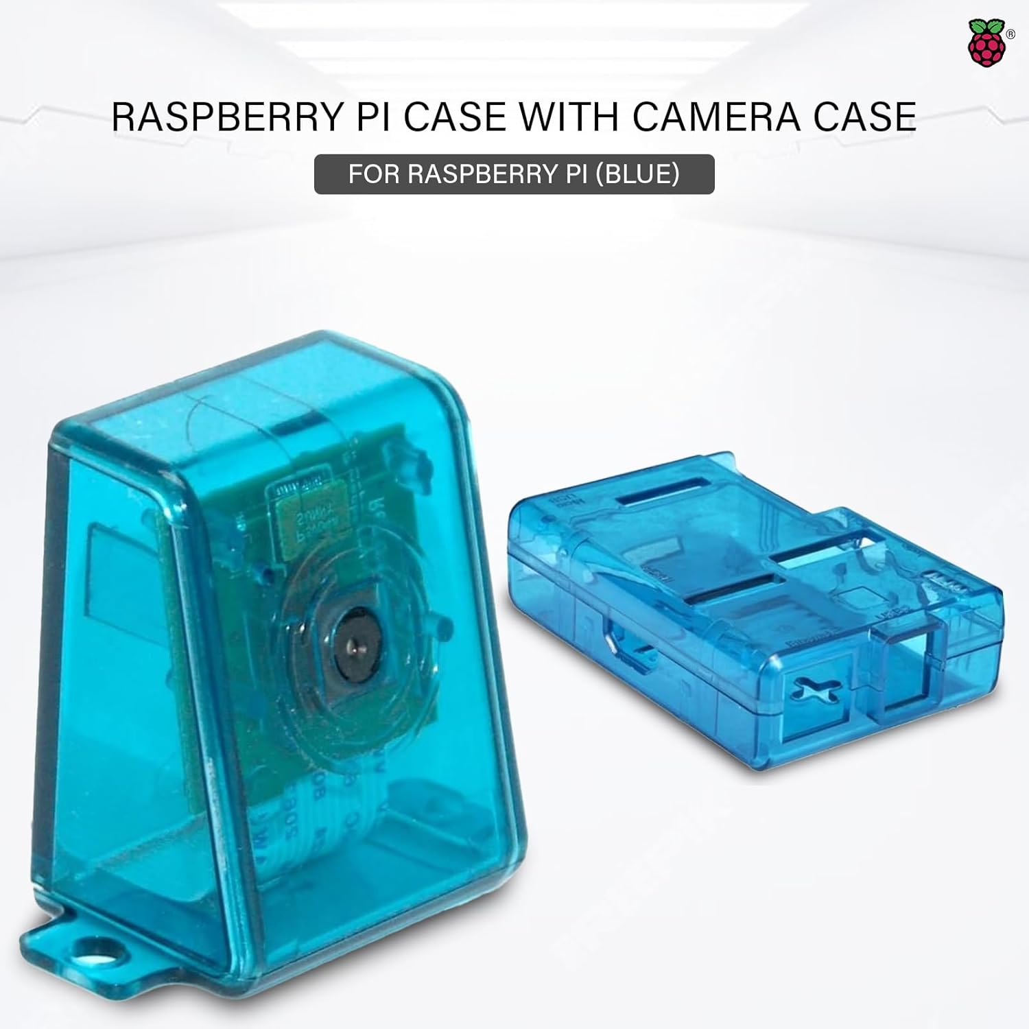 sb components Raspberry Pi Case with Camera Case for Raspberry pi (Blue ...
