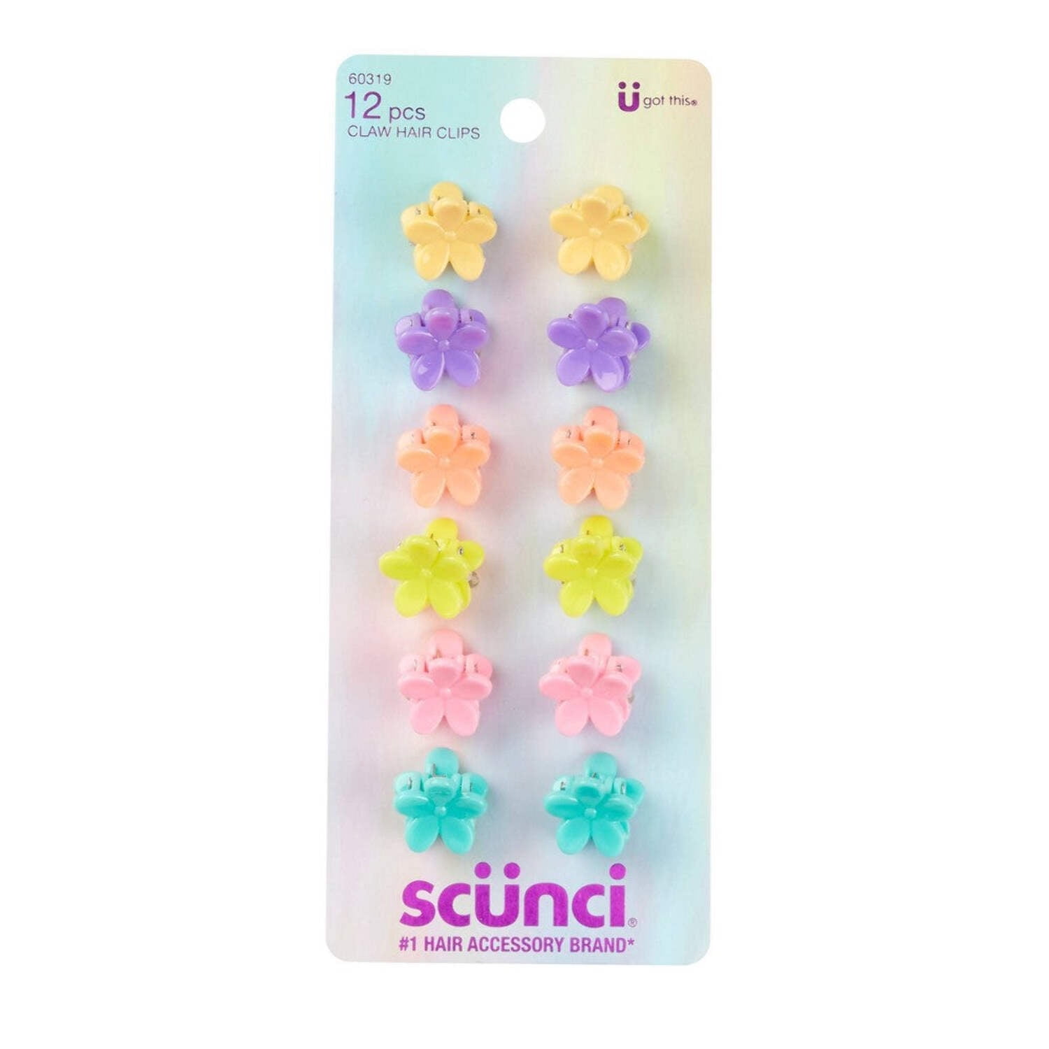 Scunci Super Star Claw Clips 12 Pieces - Walmart.com