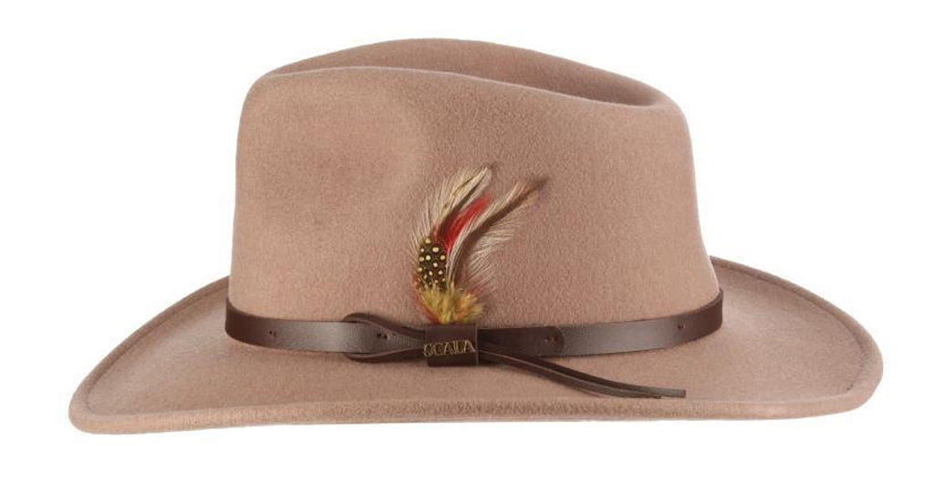 Scala Men's Dakota Crushable Wool Felt Outback Hat - Walmart.com