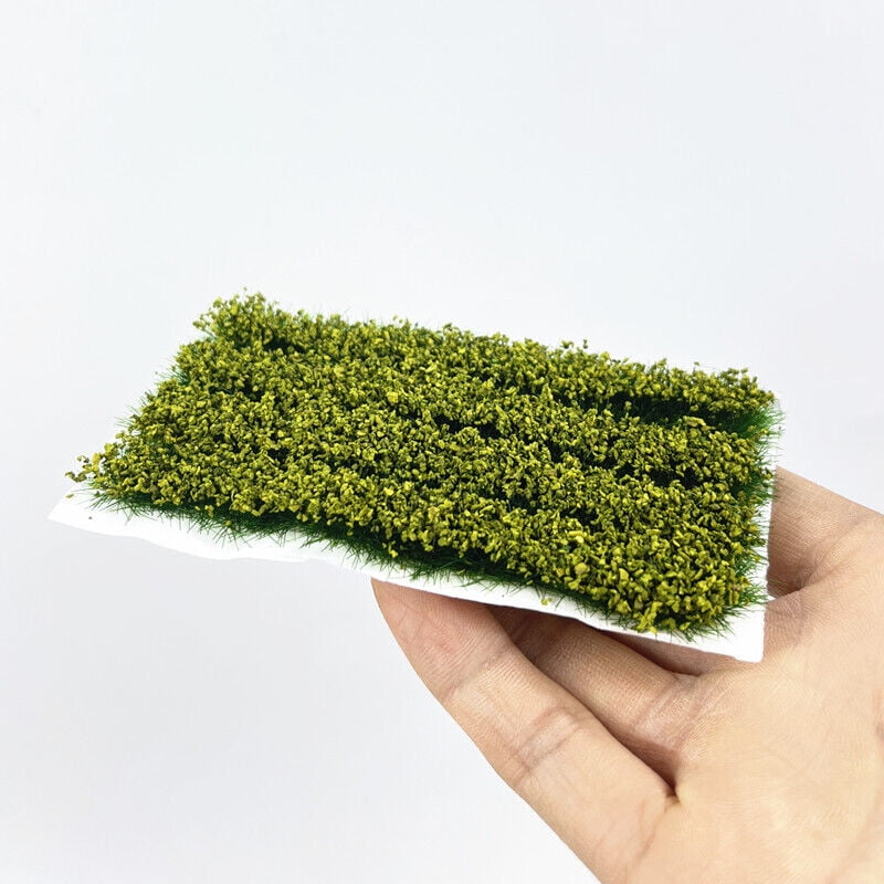 scale grass cluster wheat field farm plant railway scene model ...