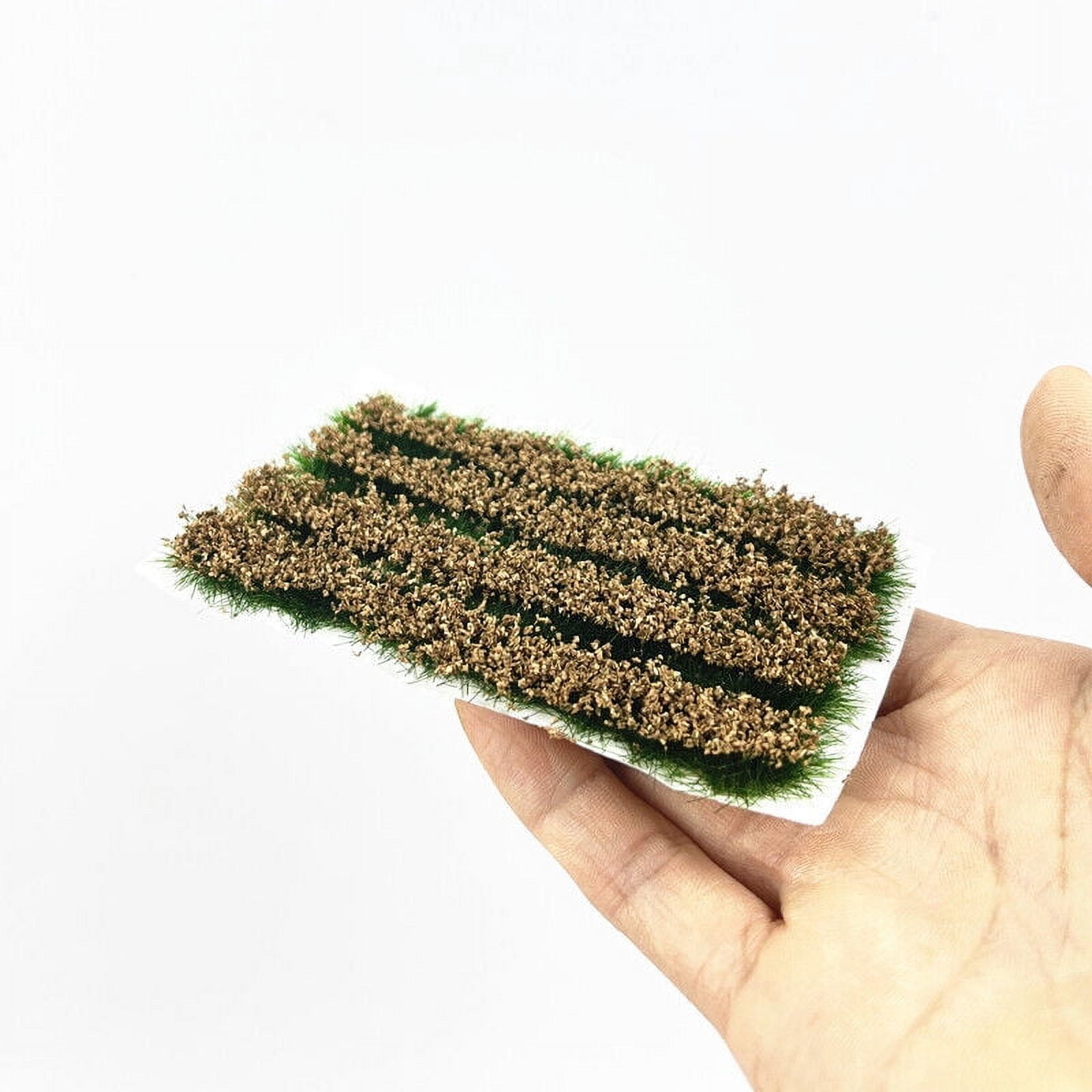 scale grass cluster wheat field farm plant railway scene model ...