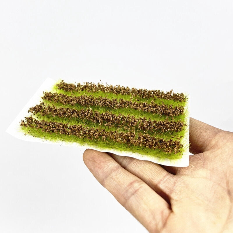 scale grass cluster wheat field farm plant railway scene model ...