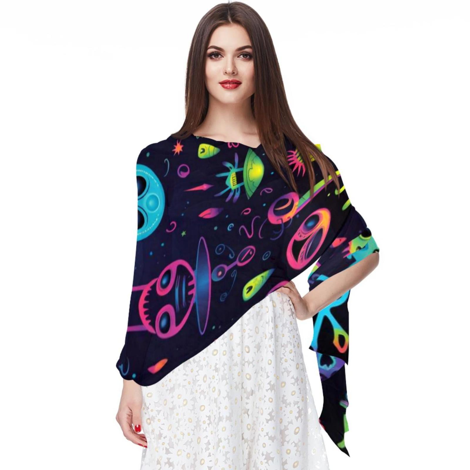 Alien Light and Breathable Chiffon Yarn Silk scarf for Women ...