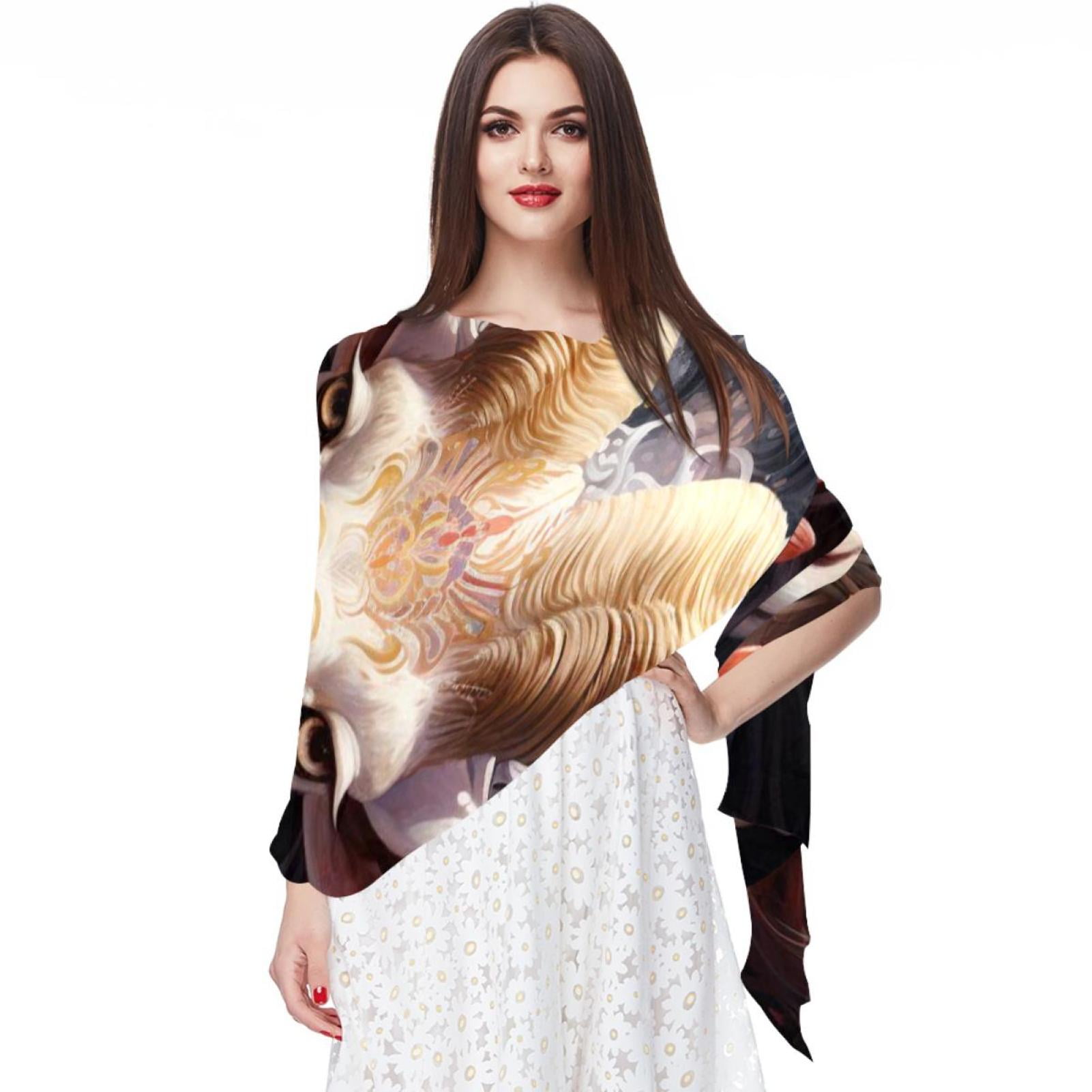 Aries Constellation Light and Breathable Chiffon Yarn Silk scarf for ...