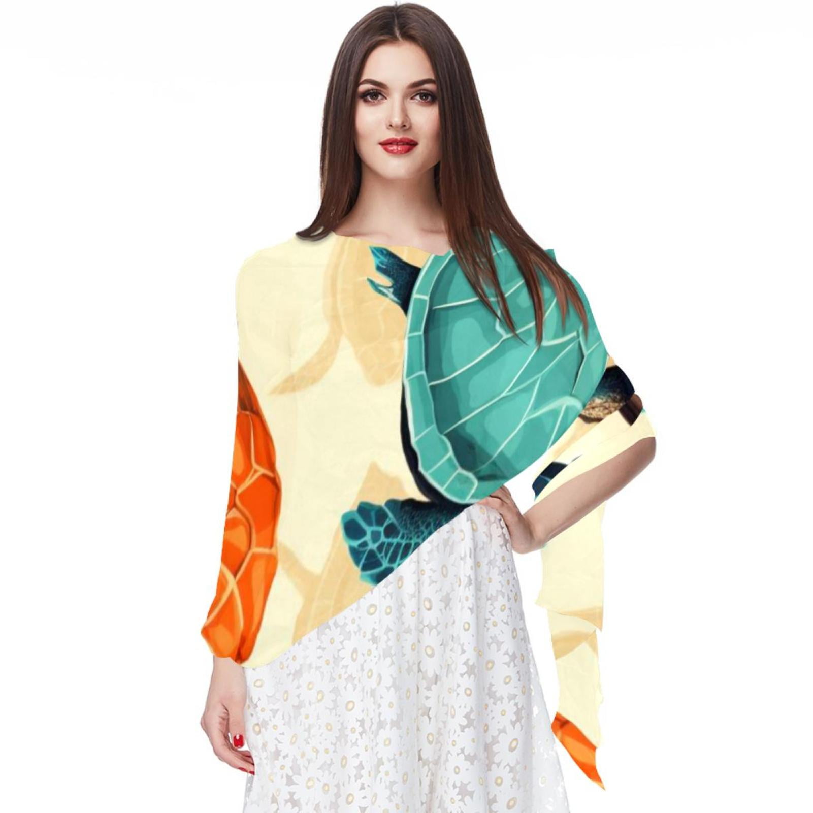 Turtle Seamless Light and Breathable Chiffon Yarn Silk Scarf ...
