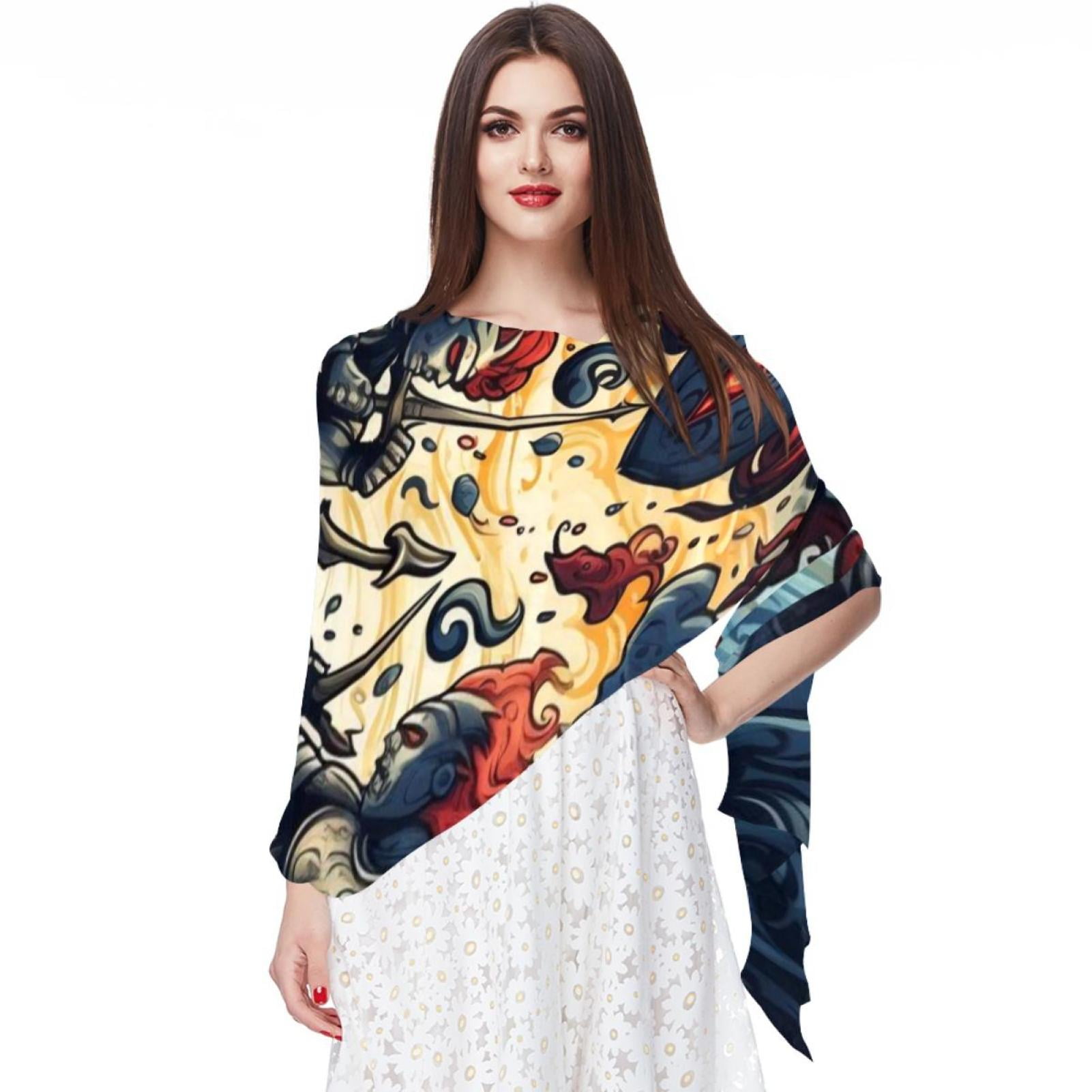 Love Light and Breathable Chiffon Yarn Silk scarf for Women ...