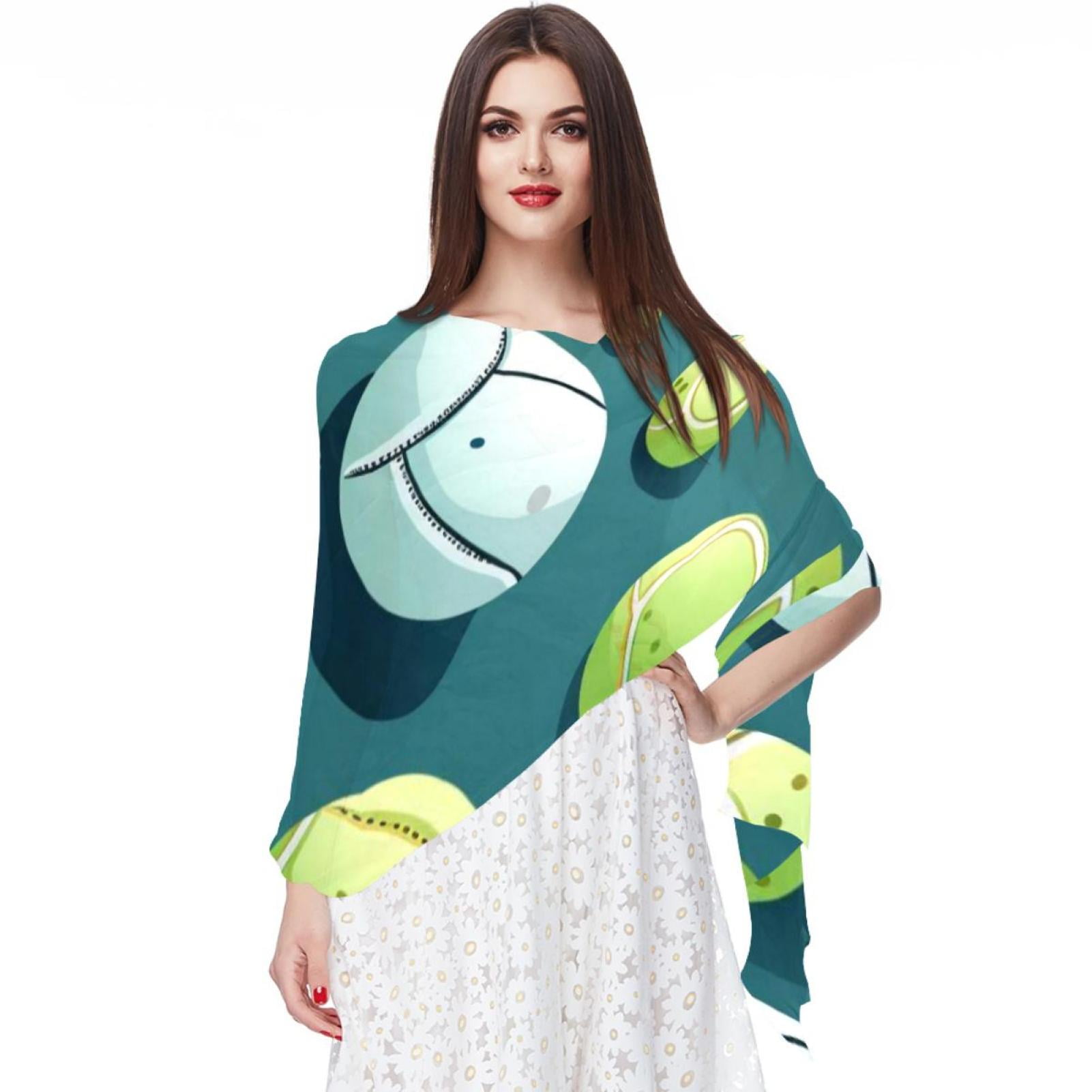 Tennis Light and Breathable Chiffon Yarn Silk Scarf - Translucent 180* ...