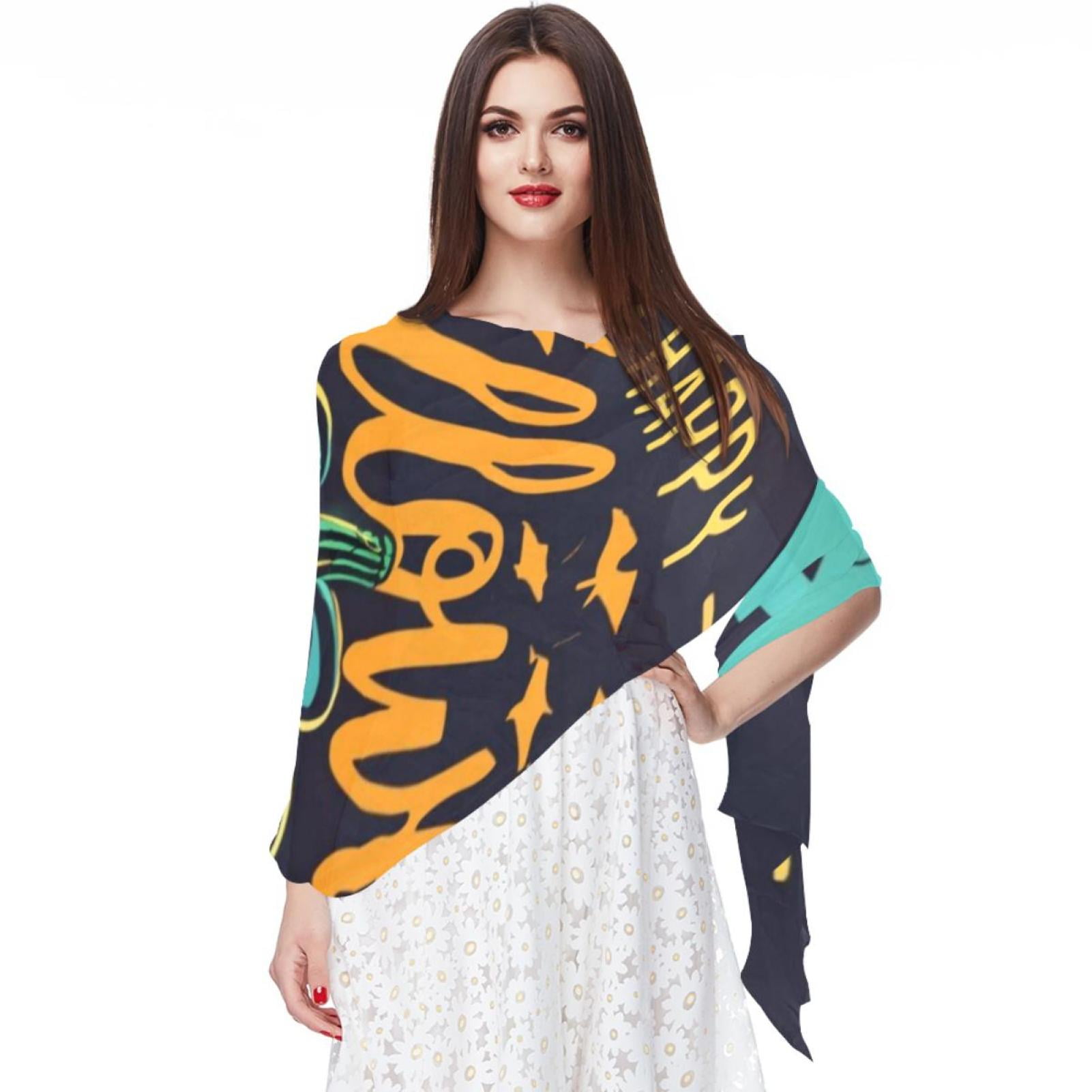 Halloween Font Elegant Translucent Chiffon Hair Scarf | Light ...