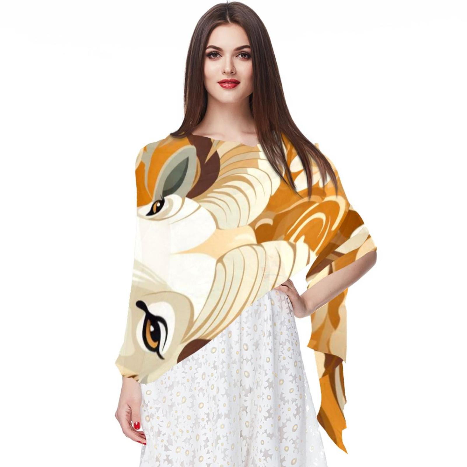 Aries Constellation Light and Breathable Chiffon Yarn Silk Scarf ...