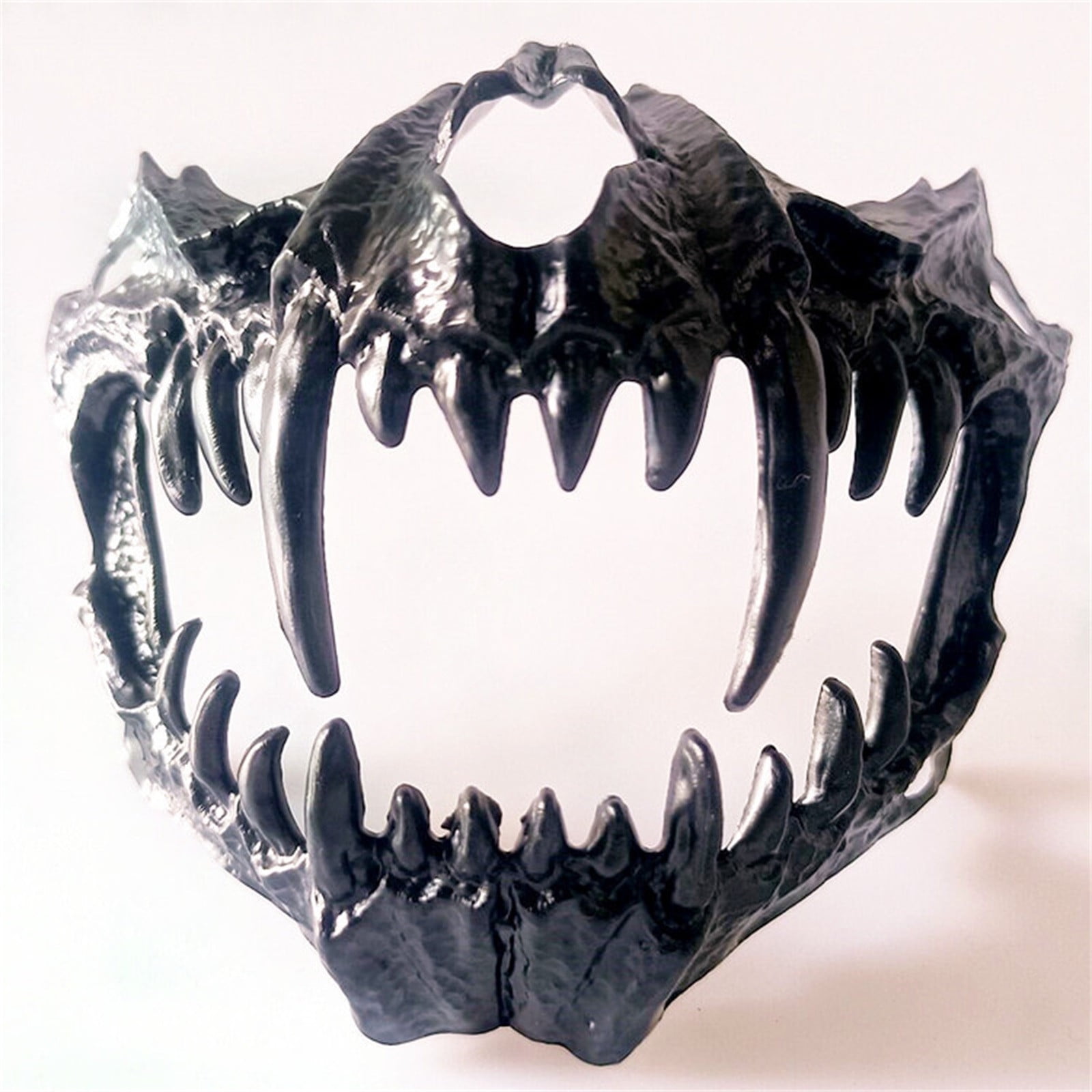 scary mask Halloween Scary Ghost Mask Black demon mask - Walmart.com