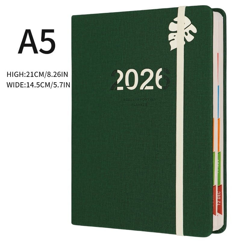 schedule book 2026 2026 English version of the schedule book, one-page ...