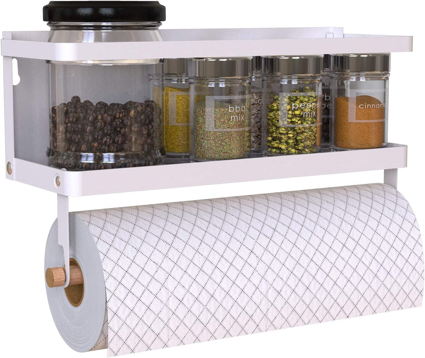schiudm Magnetic Spice Rack Organizer Single Tier Refrigerator Spice ...