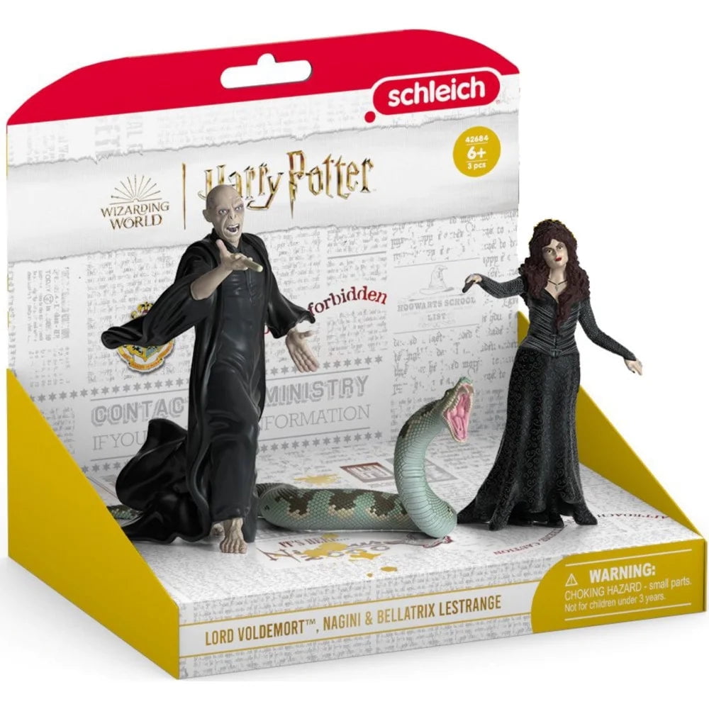 schleich 42684 Lord Voldemort, Nagini & Bellatrix Lestrange, from 6 ...