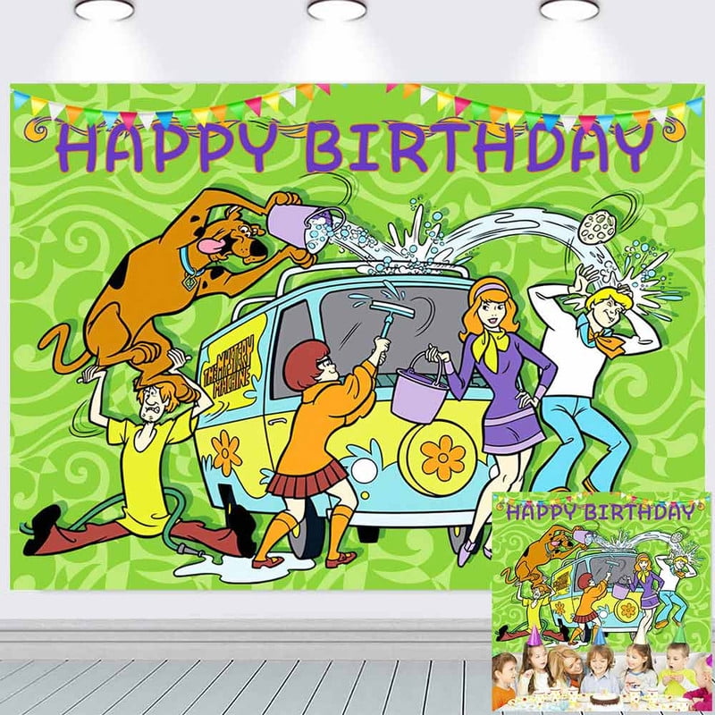 scooby doo Backdrop Banner Party Supplies Poster Movie Theme Background ...