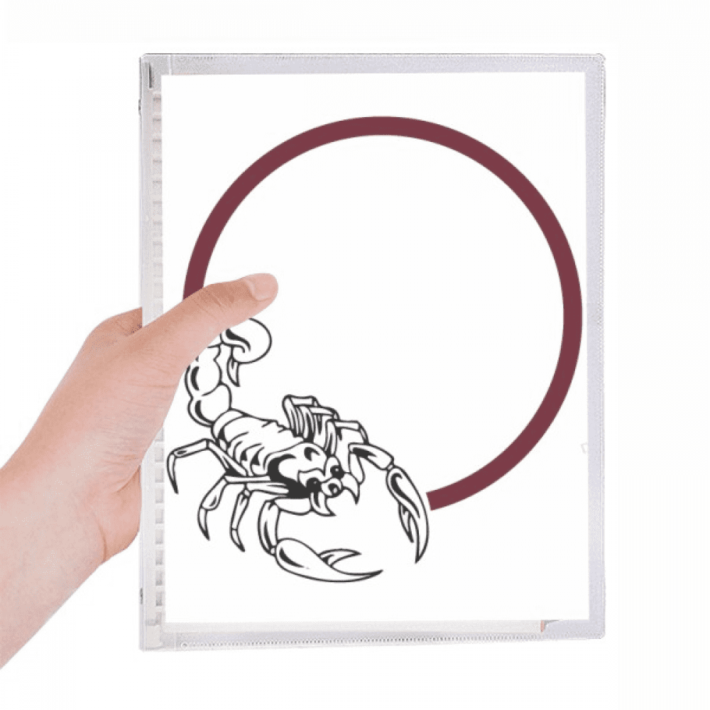 scorpion natural insect line notebook loose diary refillable journal ...