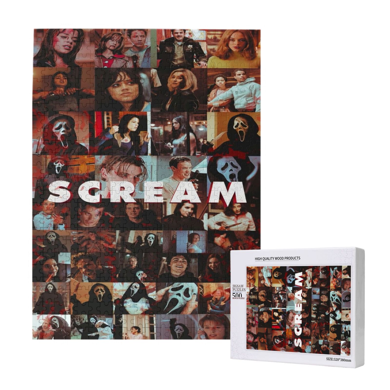 scream Jigsaw Puzzle Interactive Brain Teaser Board Game for Adults ...