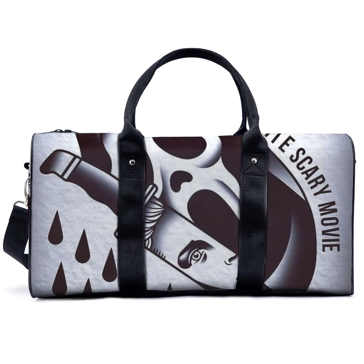 scream terrorCartoon Travel Luggage Bag with Shoulder Strap Tote ...