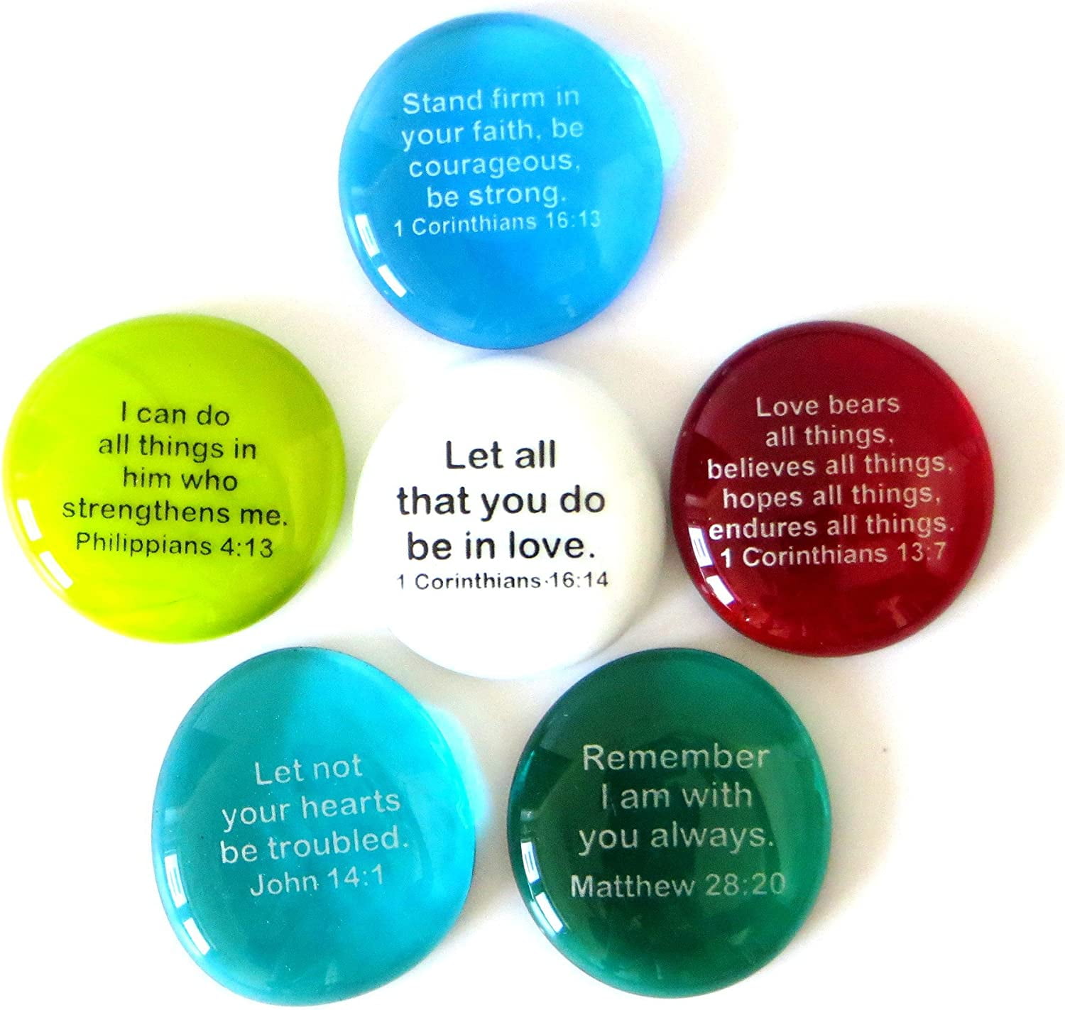 scripture glass stones, six of your favorite inspiring bible verses on ...