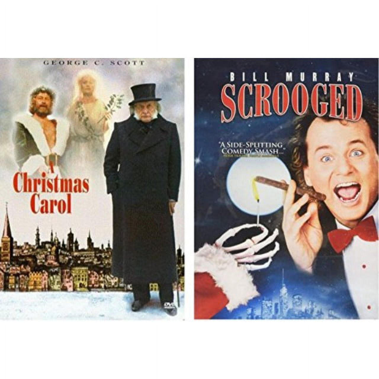 Scrooged & A Christmas Carol - Holiday DVD pack - George C. Scott ...