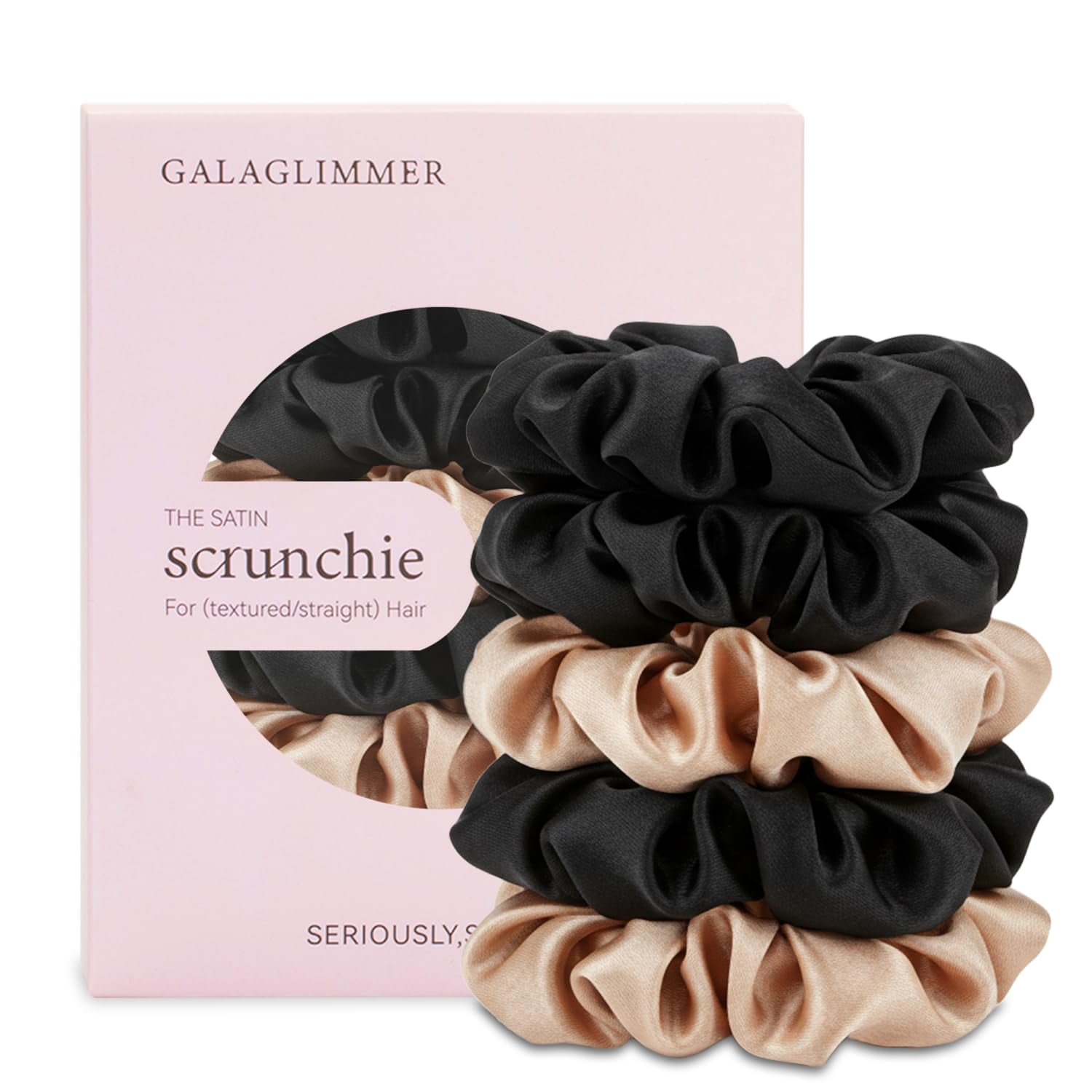 scrunchies for women: No-Damage Hair Ties for Girls, Day to Night Silk ...