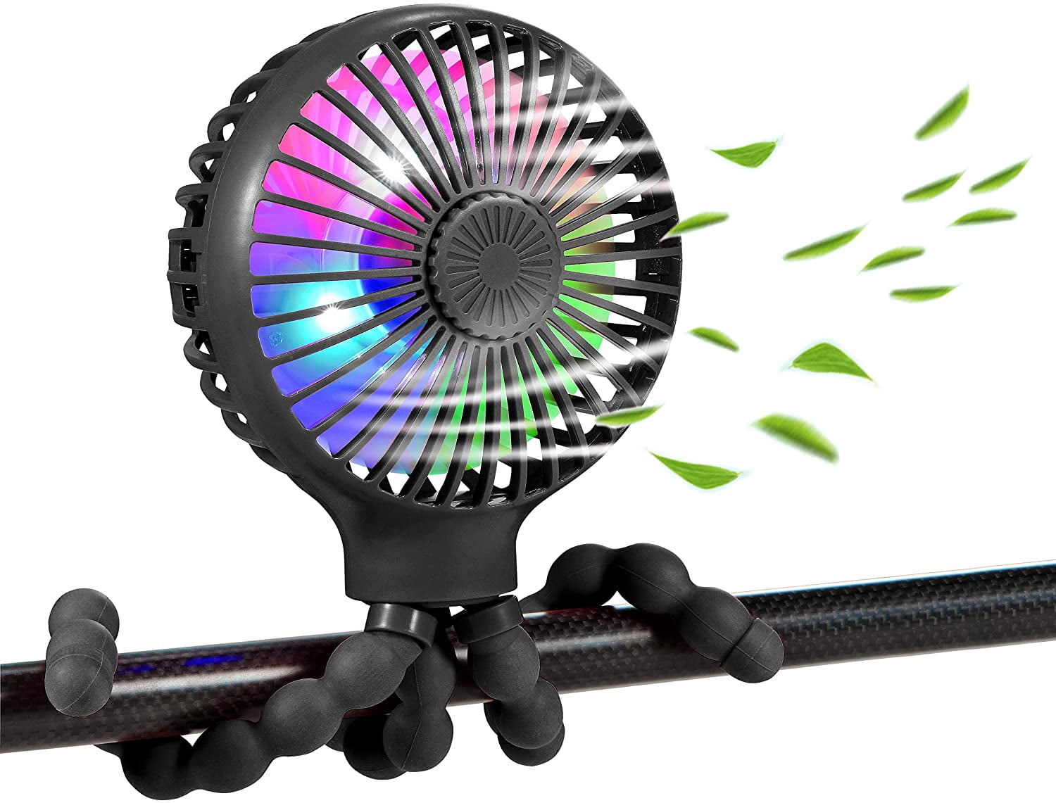 scurry Stroller Fan Upgraded Portable Fan Versatile Fan Personal Desk ...