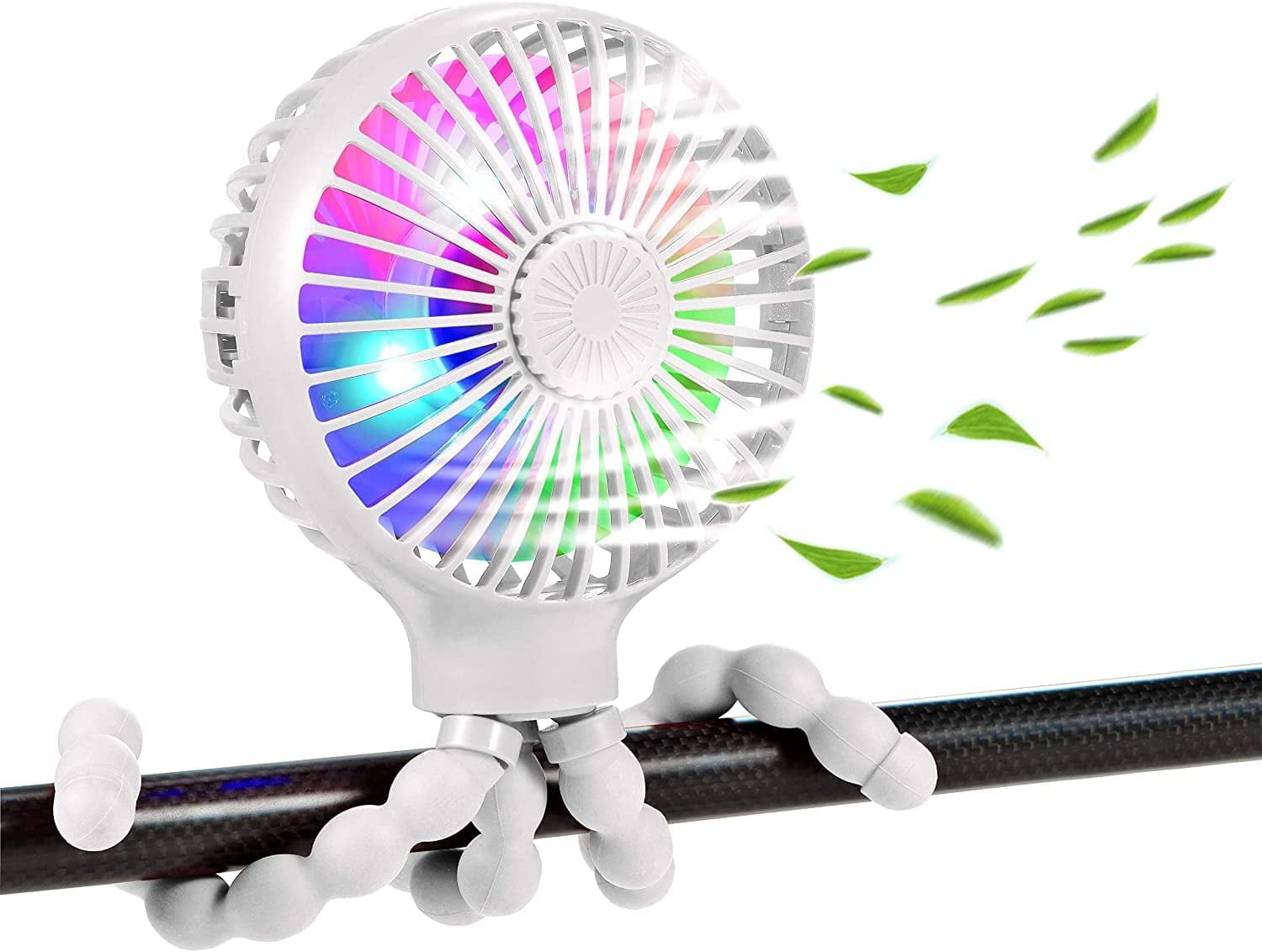 scurry Stroller Fan Upgraded Portable Fan Versatile Fan Personal Desk ...