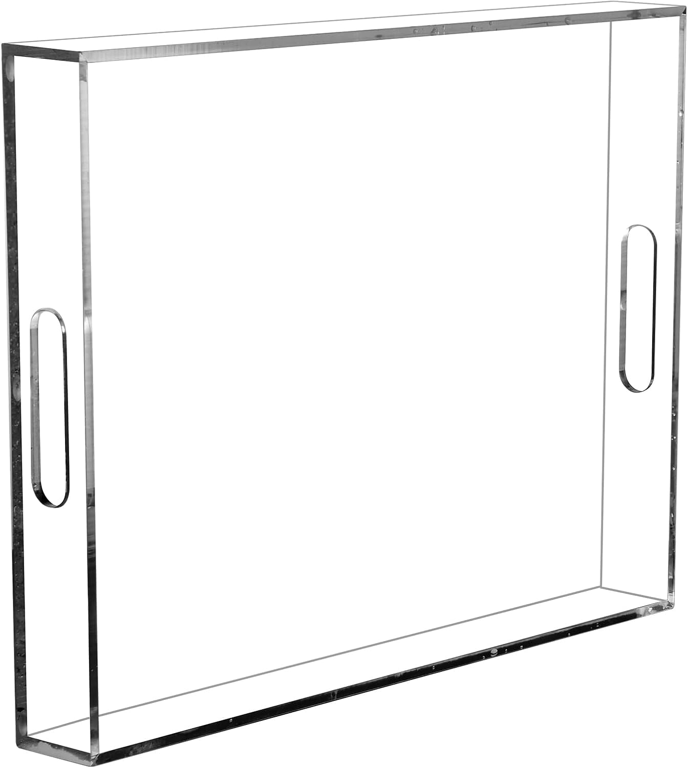 hltidu 16.5x12.6 Inch Acrylic Serving Tray - Spill Proof - Acrylic ...