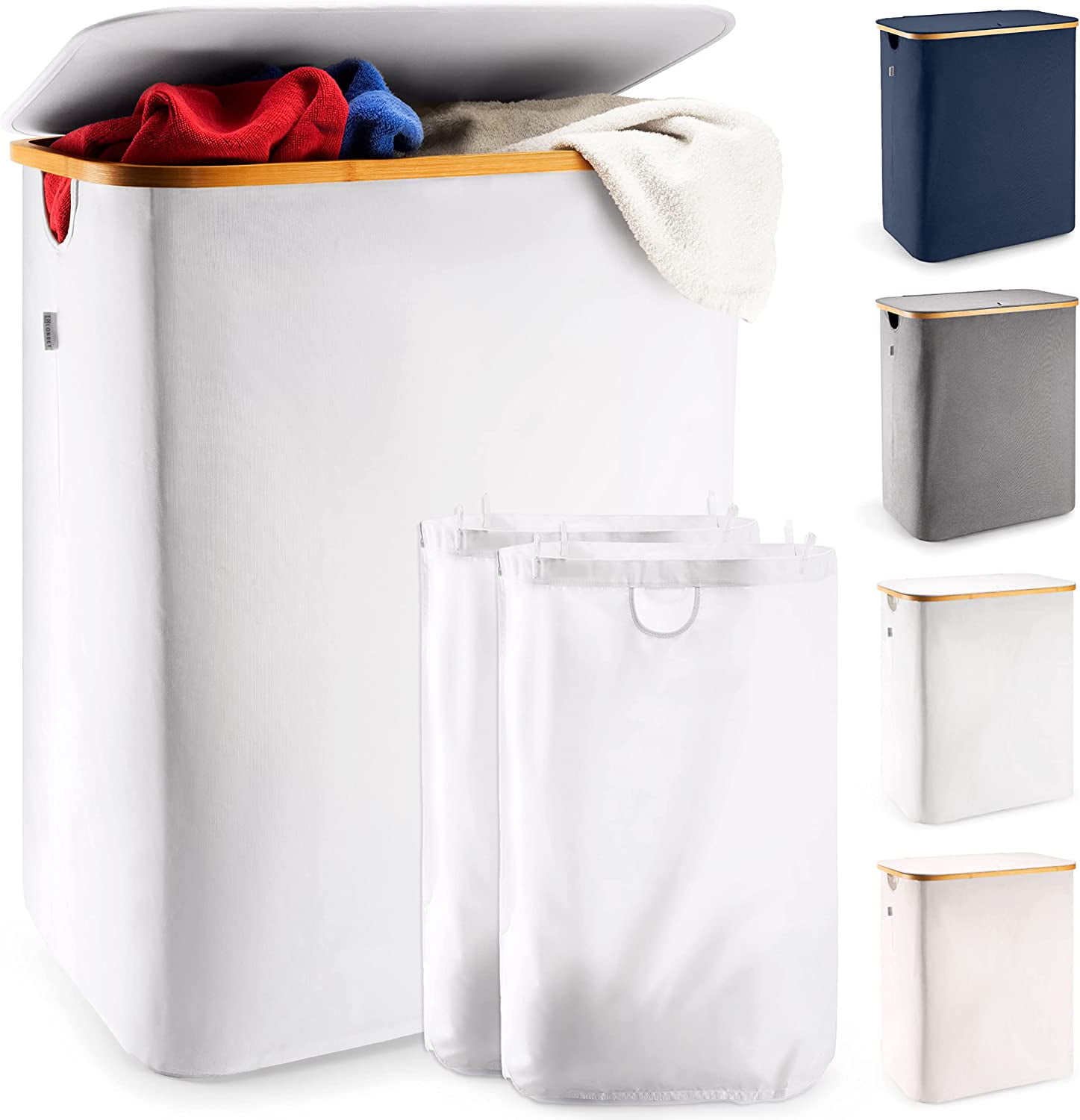 sdecl HCOCM 13 Gal. Collapsible Laundry Baskets With Lid & Breathable ...