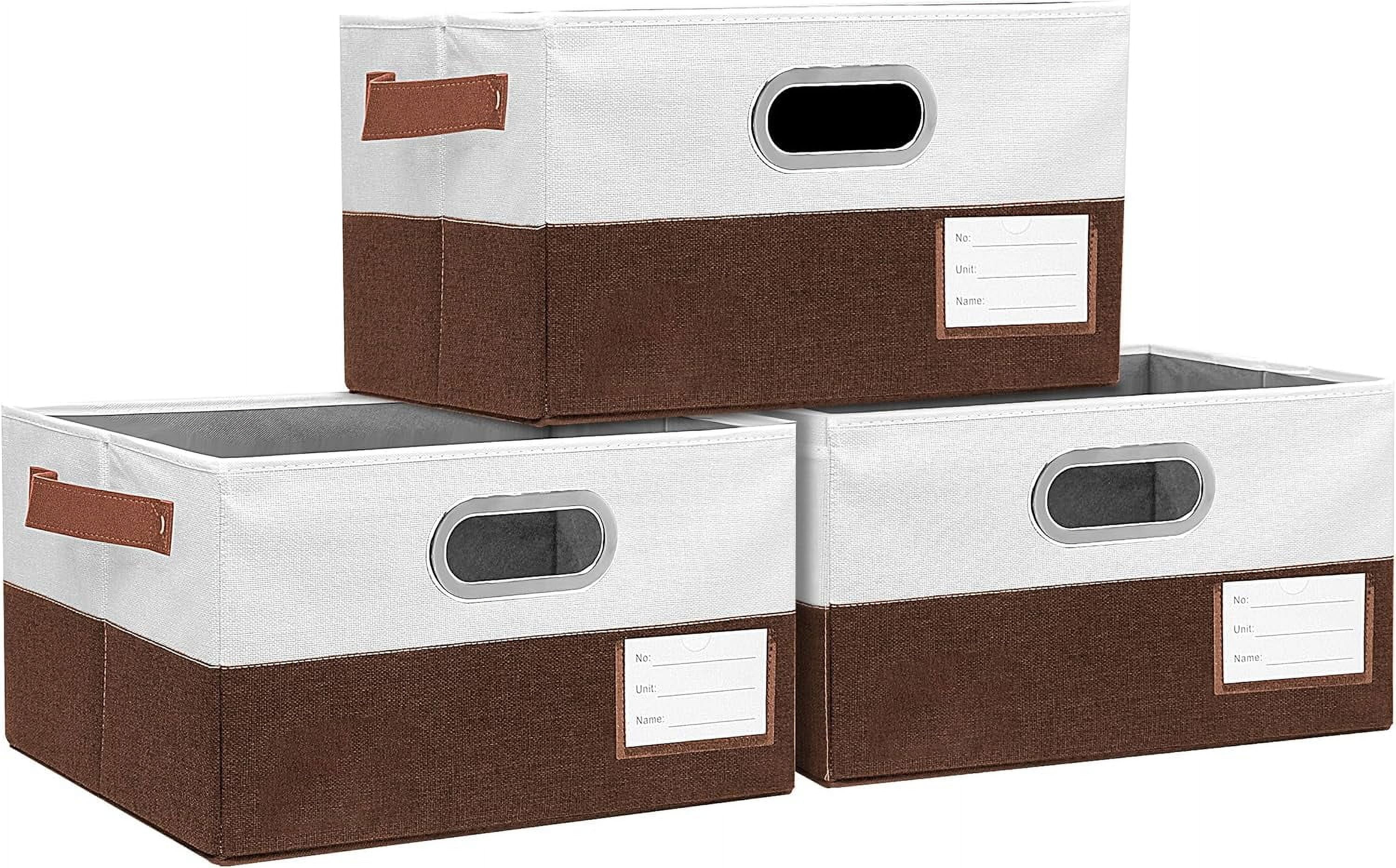 sdecl HCOCM Open Foldable Fabric Storage Boxes Collapsible Versatile ...