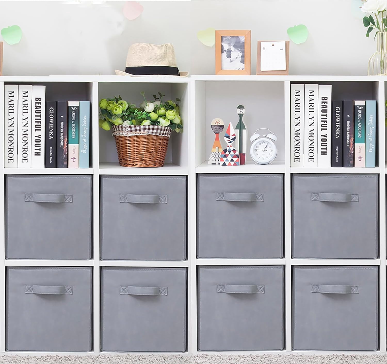 sdecl HCOCM Storage Cubes 11 Inch Cube Storage Bins Fabric Foldable ...