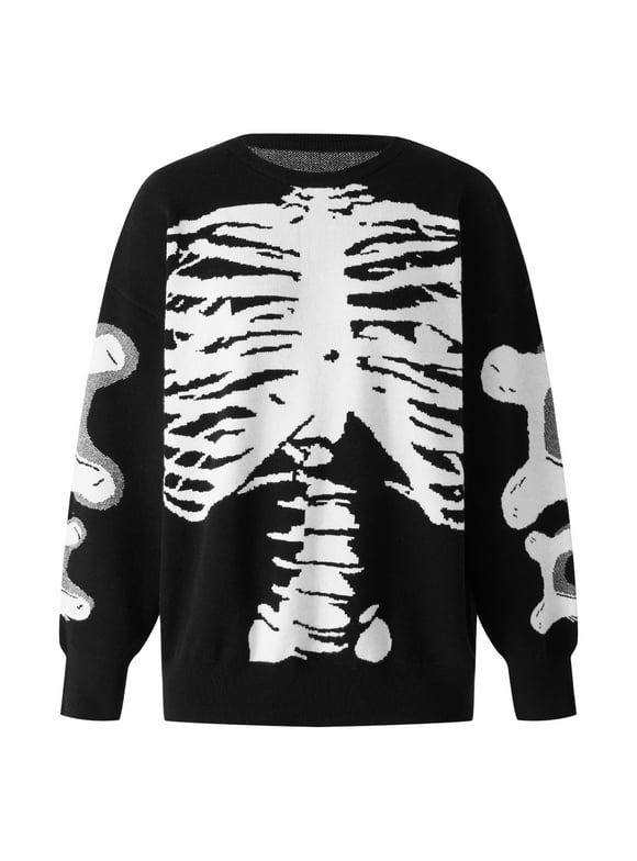 Oversized Skeleton Knit Sweater