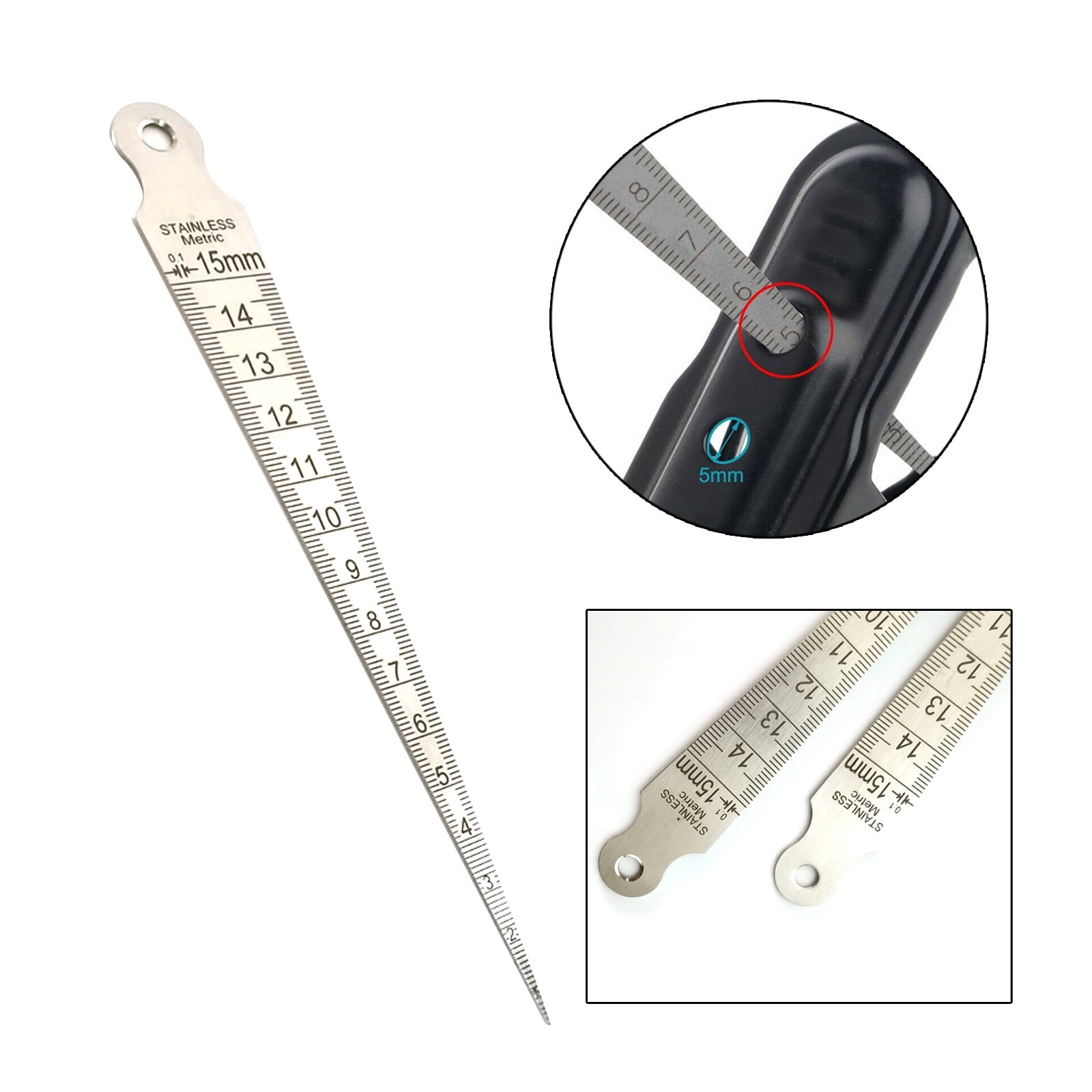 sdhkgrrt 10Pcs Wedge Gap Gauge,Taper Gauge, Wedge Gauge Ruler, Hole ...