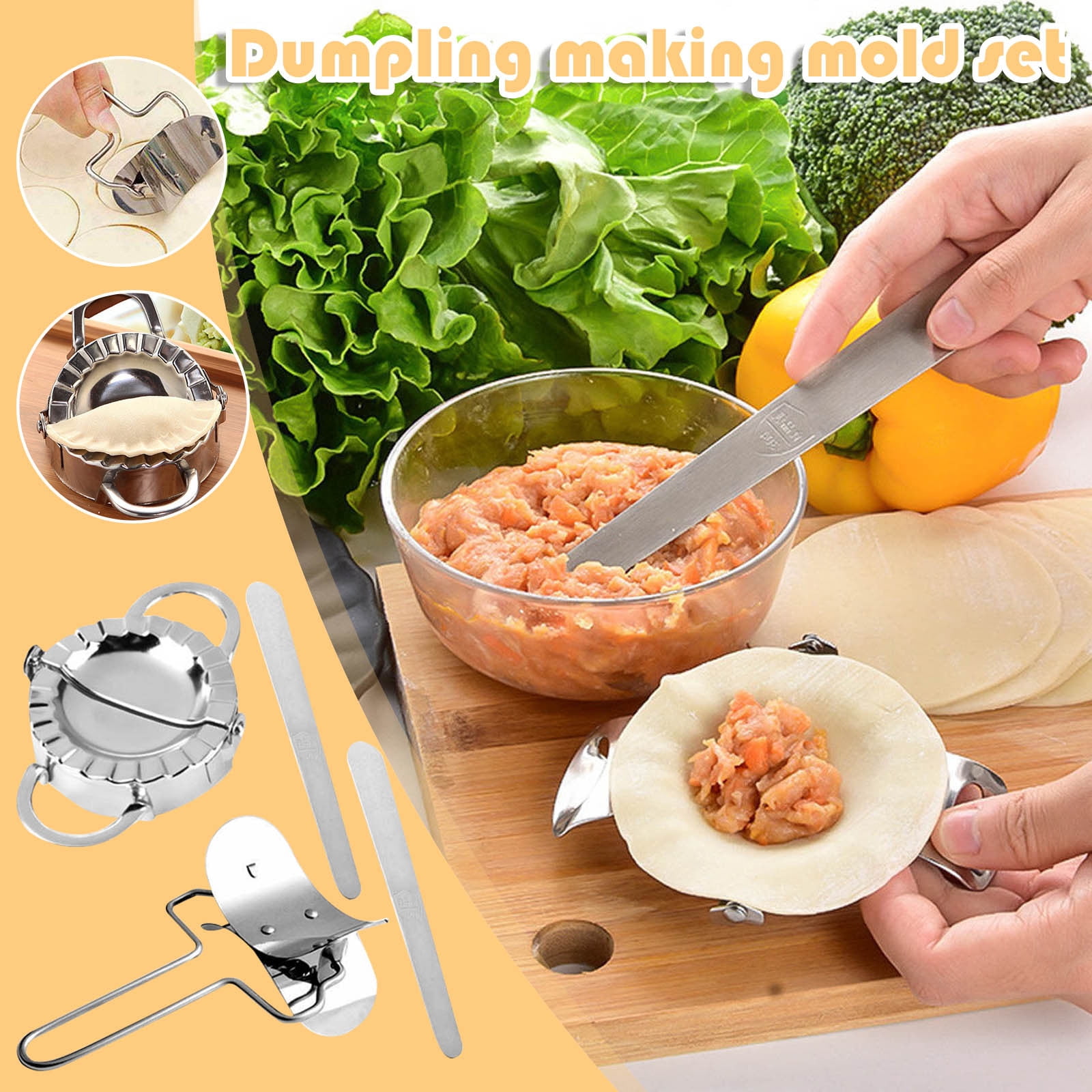 sdhkgrrt 2Pcs Dumpling Making Tool, Dumpling Making Tool, Stainless ...