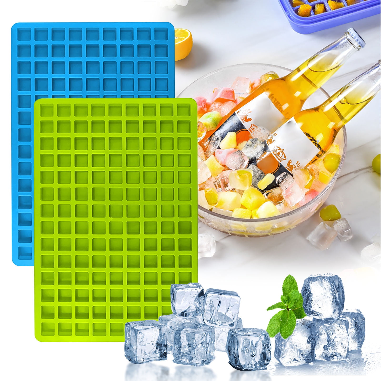 sdhkgrrt 2Pcs Moldss Silicone Candy Cavity, 126 Cavity Silicone Mold ...