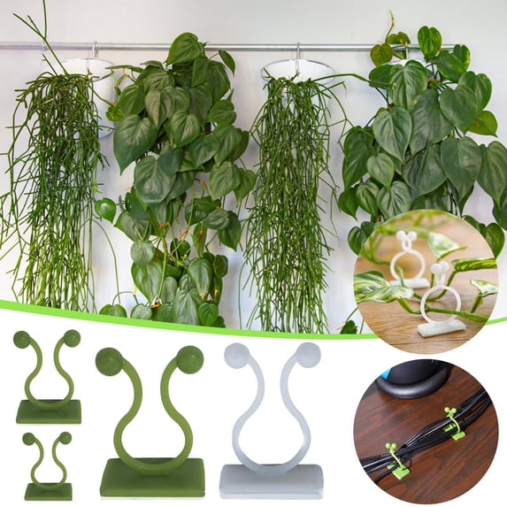 sdhkgrrt 2Pcs Plants Clips, Wall Climbing Plants Clip, Invisible Vine ...