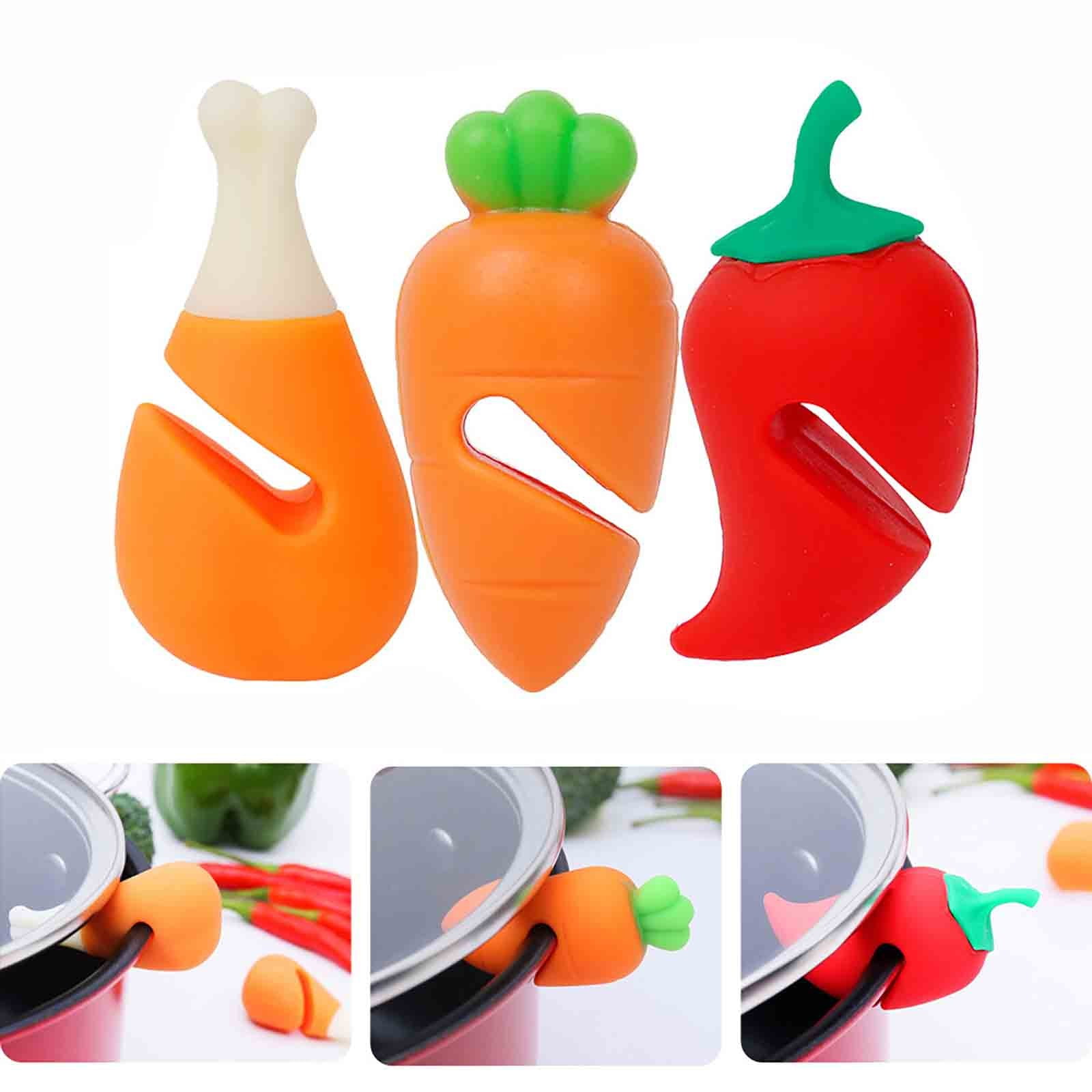 sdhkgrrt under $5 Silicone Pot Lid Lifter, Pot Lid Lifters Set, Cute ...