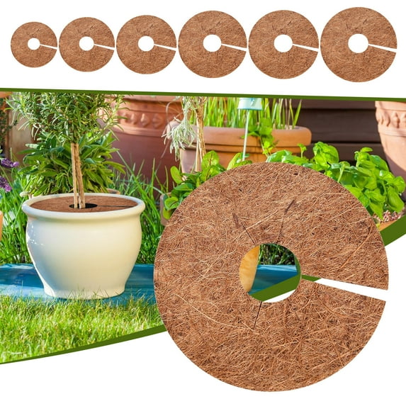 sdhkgrrt 5Pcs Coir Plants Mat, Coconut Coir Plants Pot Mat, Natural ...