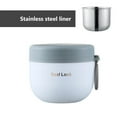 sdhkgrrt Insulated Stainless Steel Soup Cup, Insulated Soup Cup 600ml ...