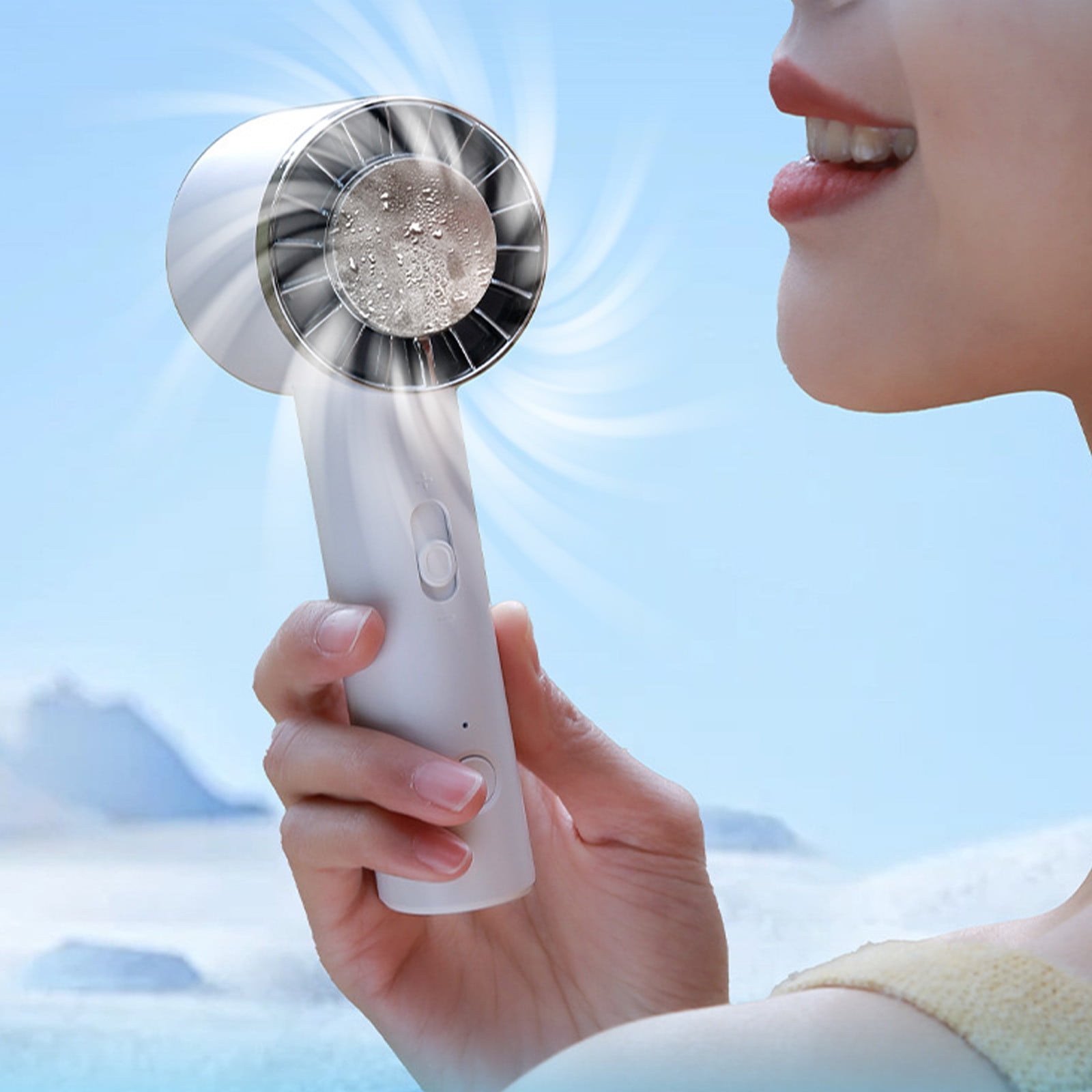 sdhkgrrt Mini Fan Portable,New High Speed Turbine High Wind Handheld ...