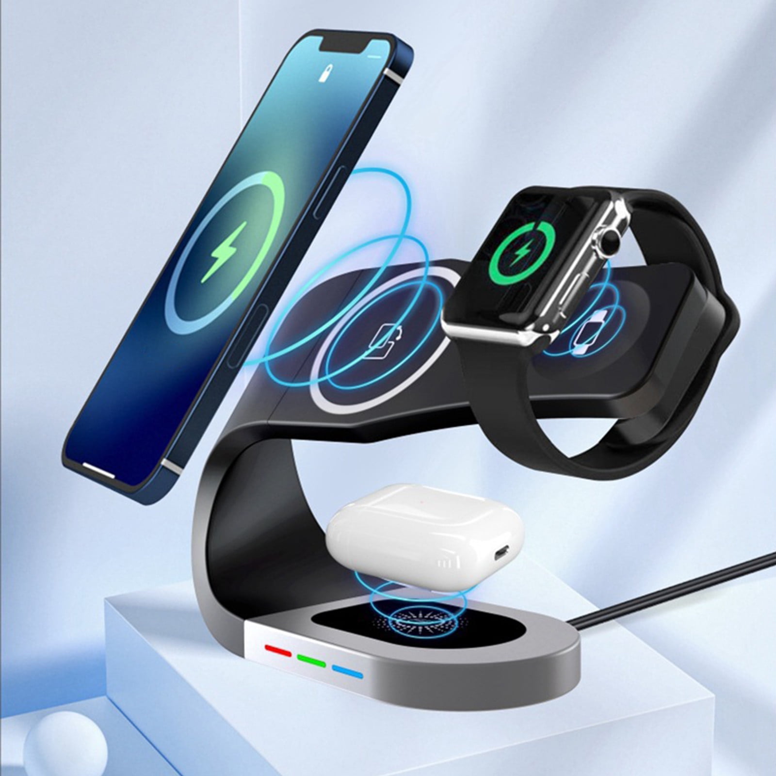 sdhkgrrt Wireless Charger,Wireless Charging Station 3 In 1 Charging ...