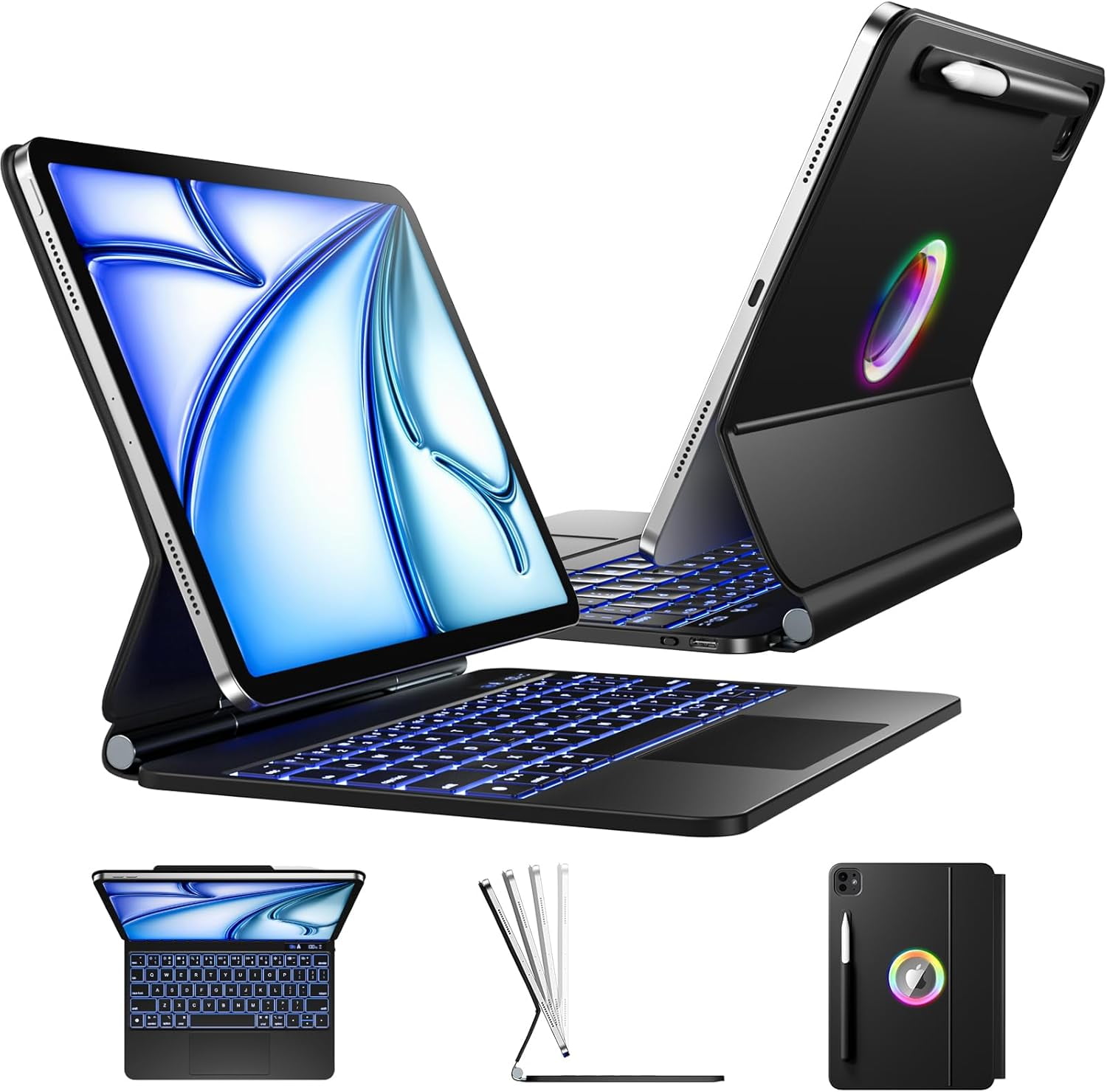sdw for iPad Air 11 Inch Case with Keyboard (M2, 2024), Magic Keyboard ...