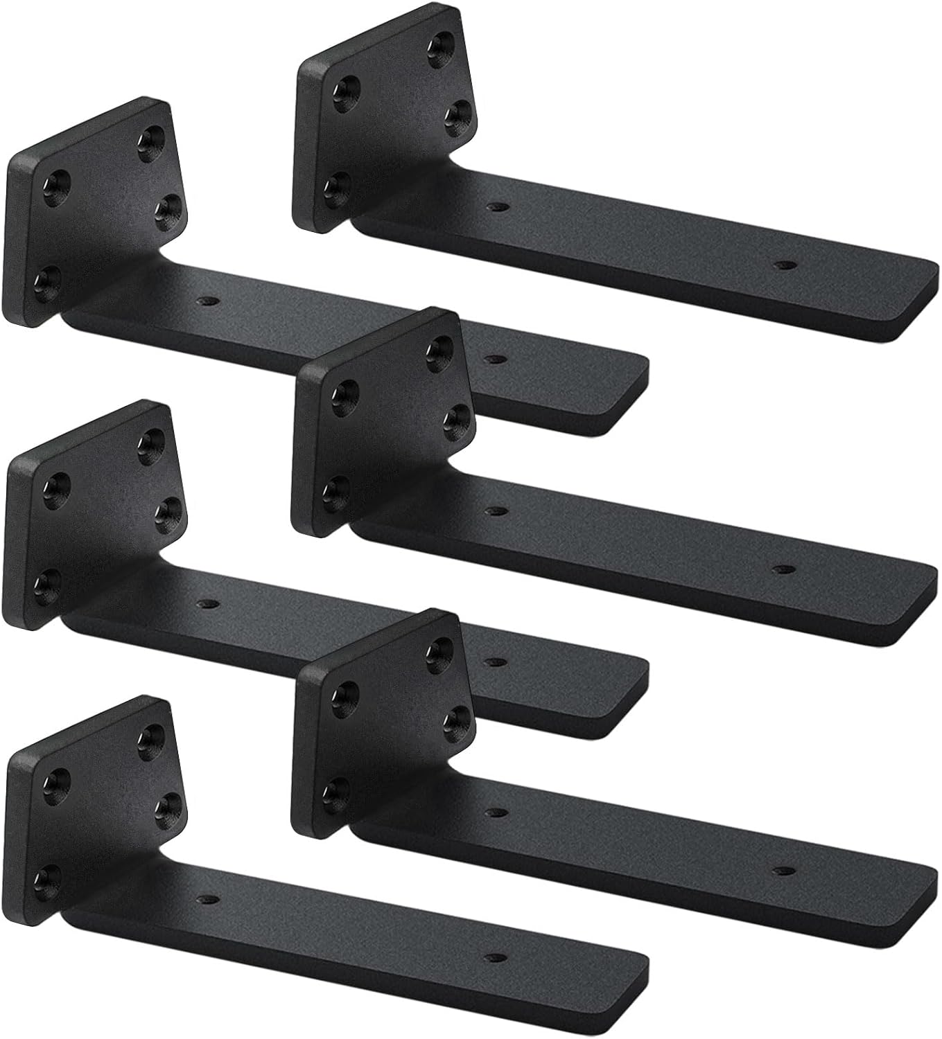 sdzinft 6 Pack Heavy Duty Shelf Brackets Hidden Shelf Brackets ...