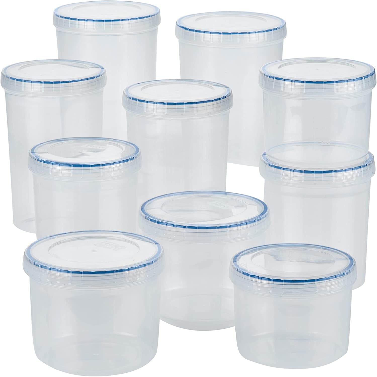 sdzinft Lock & Lock Easy Essentials Food Storage Bin Set/Airtight ...
