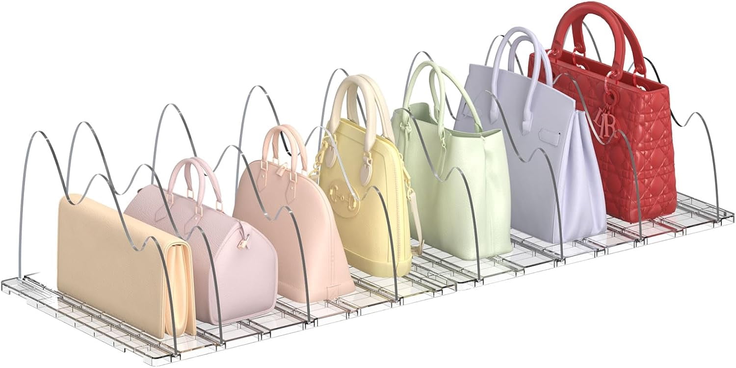 sdzinft Purse Organizer for Closet 2-Pack 8 Layer Adjustable Women ...
